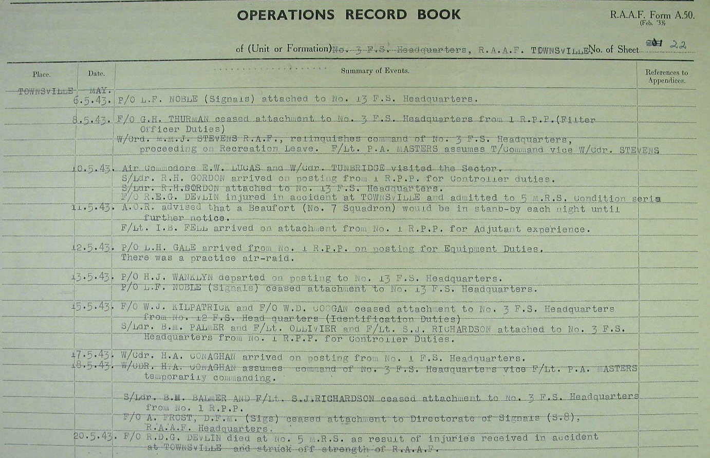 Virtual War Memorial | Reginald Edward George DEVLIN