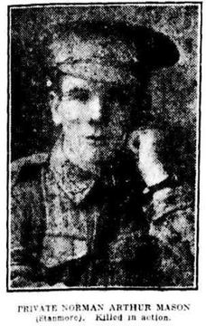 Virtual War Memorial | William Norman ARTHUR-MASON