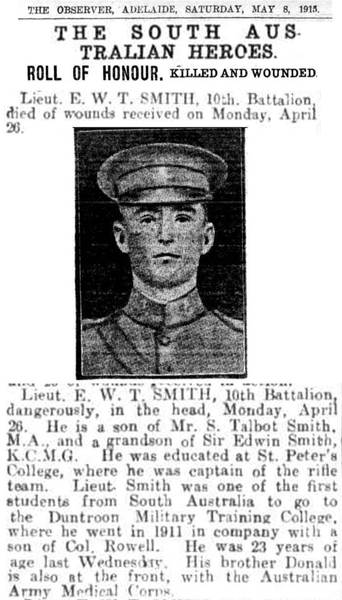 Virtual War Memorial | Eric Wilkes TALBOT-SMITH MID