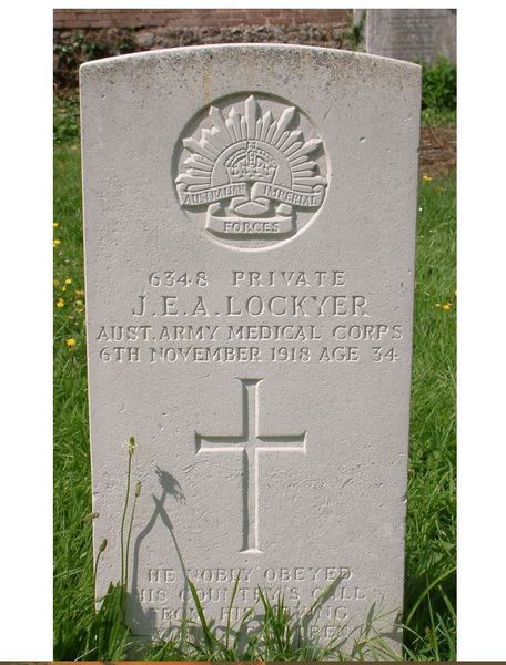 Virtual War Memorial | James Edward Alfred LOCKYER