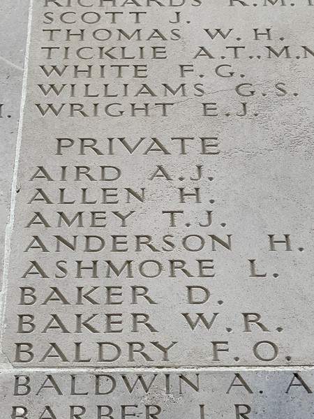 Virtual War Memorial | Harold ALLEN