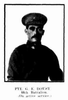 Virtual War Memorial | George Edward DOUST