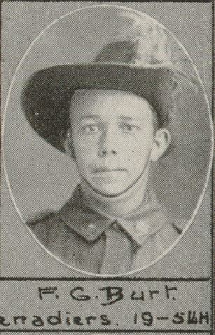 Virtual War Memorial | Frank Gregory BURT