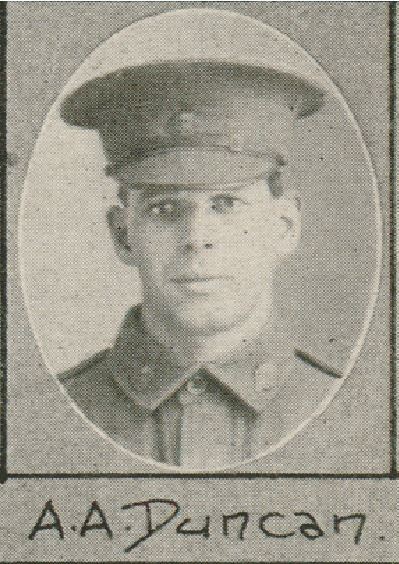 Virtual War Memorial | Alexander Arthur DUNCAN