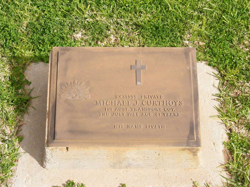 Virtual War Memorial | Michael John CURTHOYS