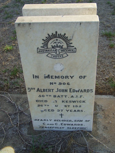 Virtual War Memorial | Albert John EDWARDS